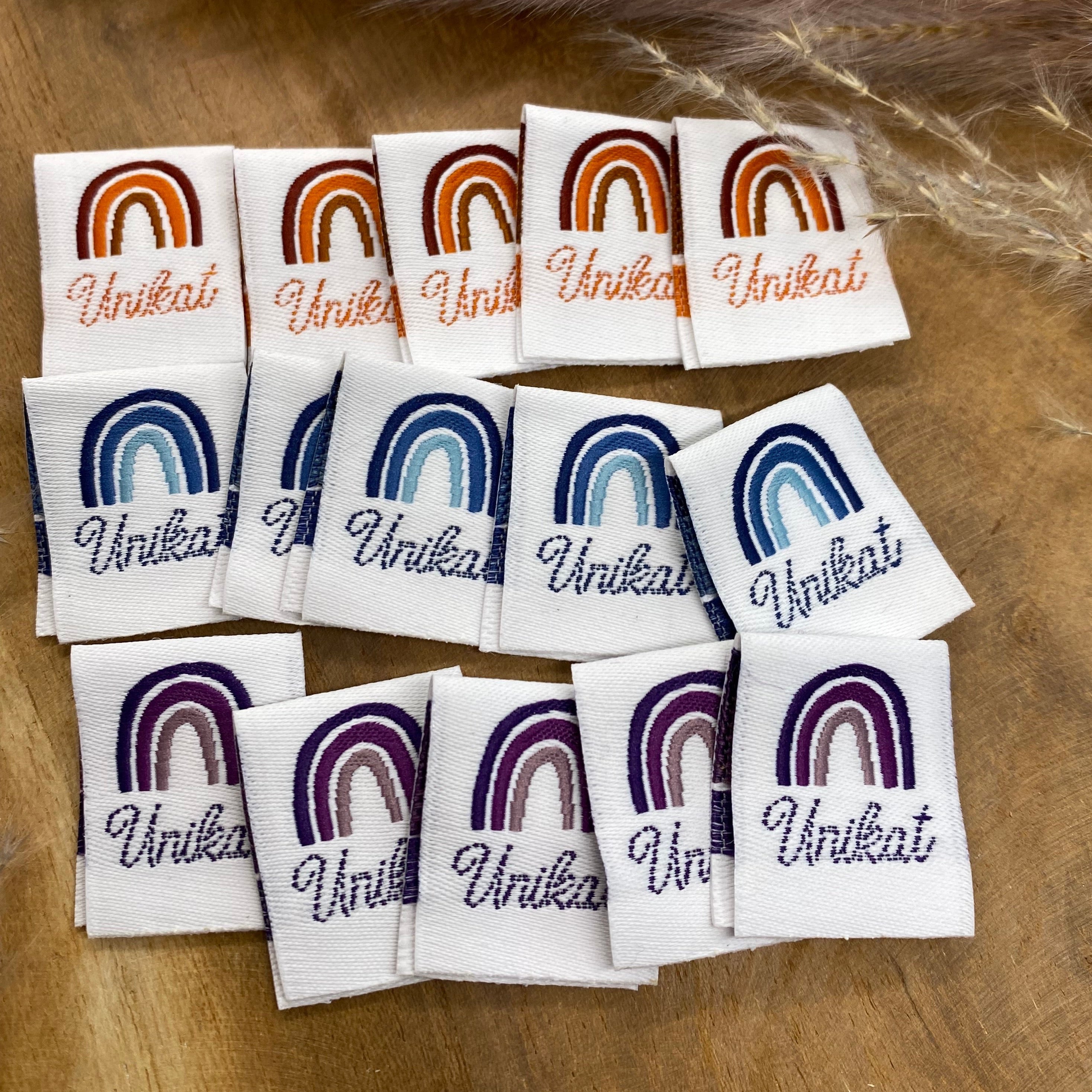 15 Stück Unikat Label - Gewebte Label Weblabel Paket – Ameloua